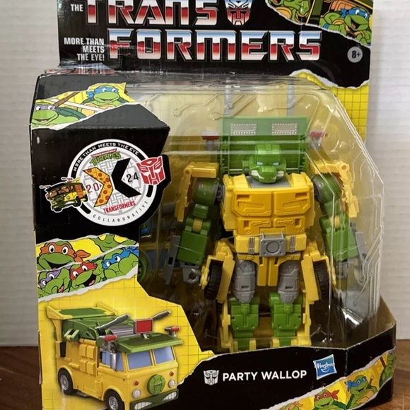 Hasbro | Toys | Transformers Hasbro X Tmnt 224 Party Wallop Wagon ...